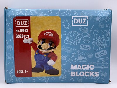 DUZ Super Mario Magic Blocks Set 3520 Pcs 3D DIY Mini Building Blocks ...