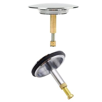 Button Drain Stopper Sink Sprung Plug Professional Lightweight Bath ...