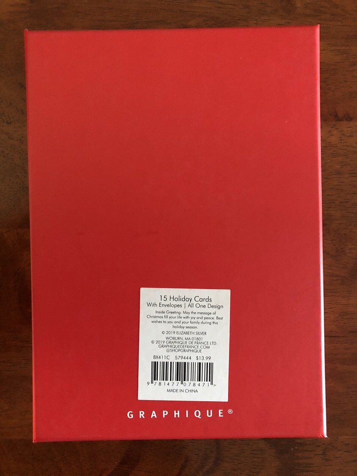 Graphique Christmas cards 15 Holiday Cards With Envelop-All one Design ...