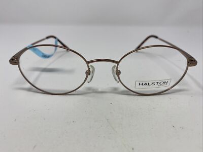 Halston Eyewear Eyeglasses Frame HALSTON 45 MBZ 50-19-145 Brown Full ...