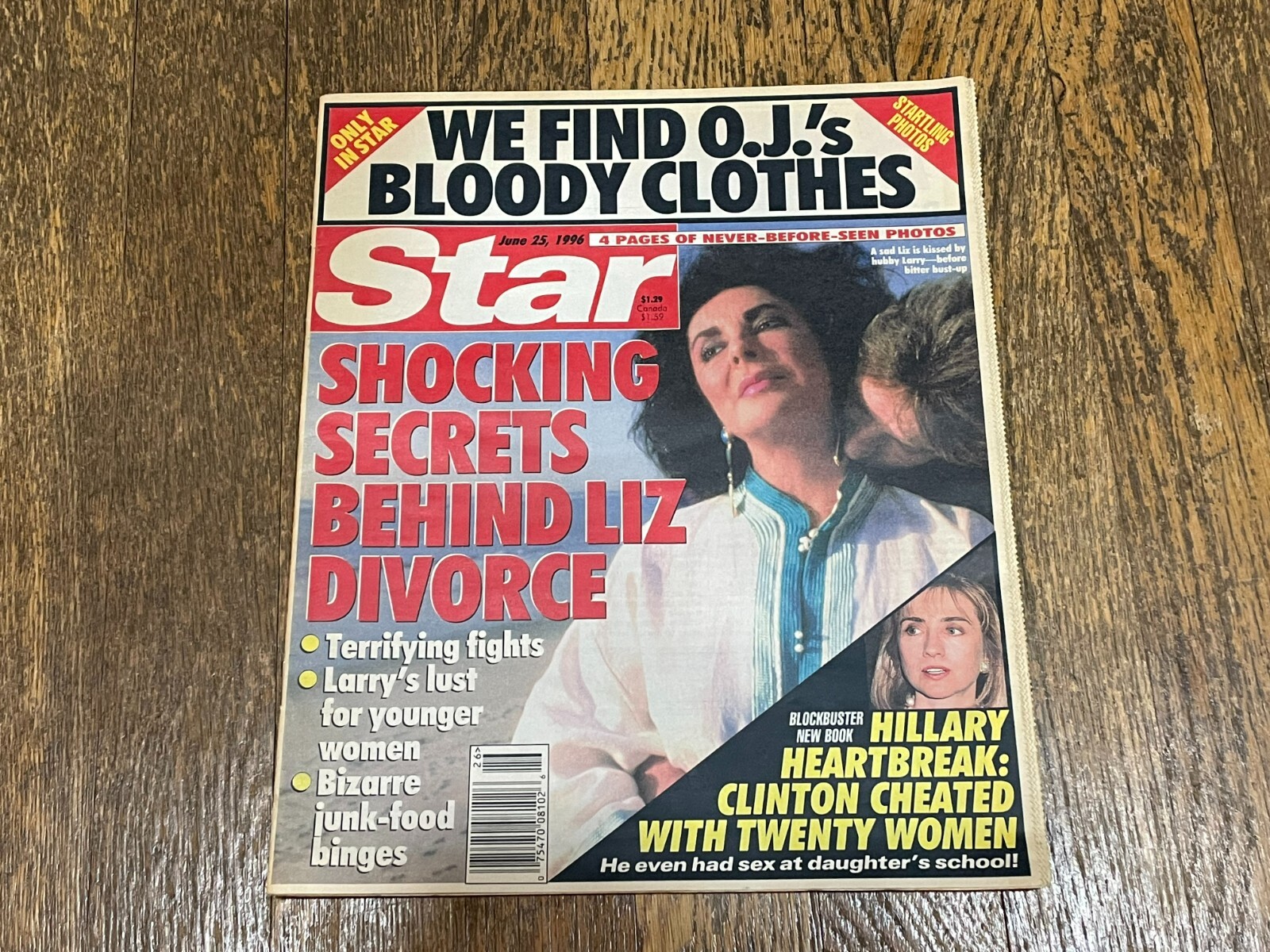 Star Magazine June 25 1996 Elizabeth Taylor Hillary Clinton Pam ...