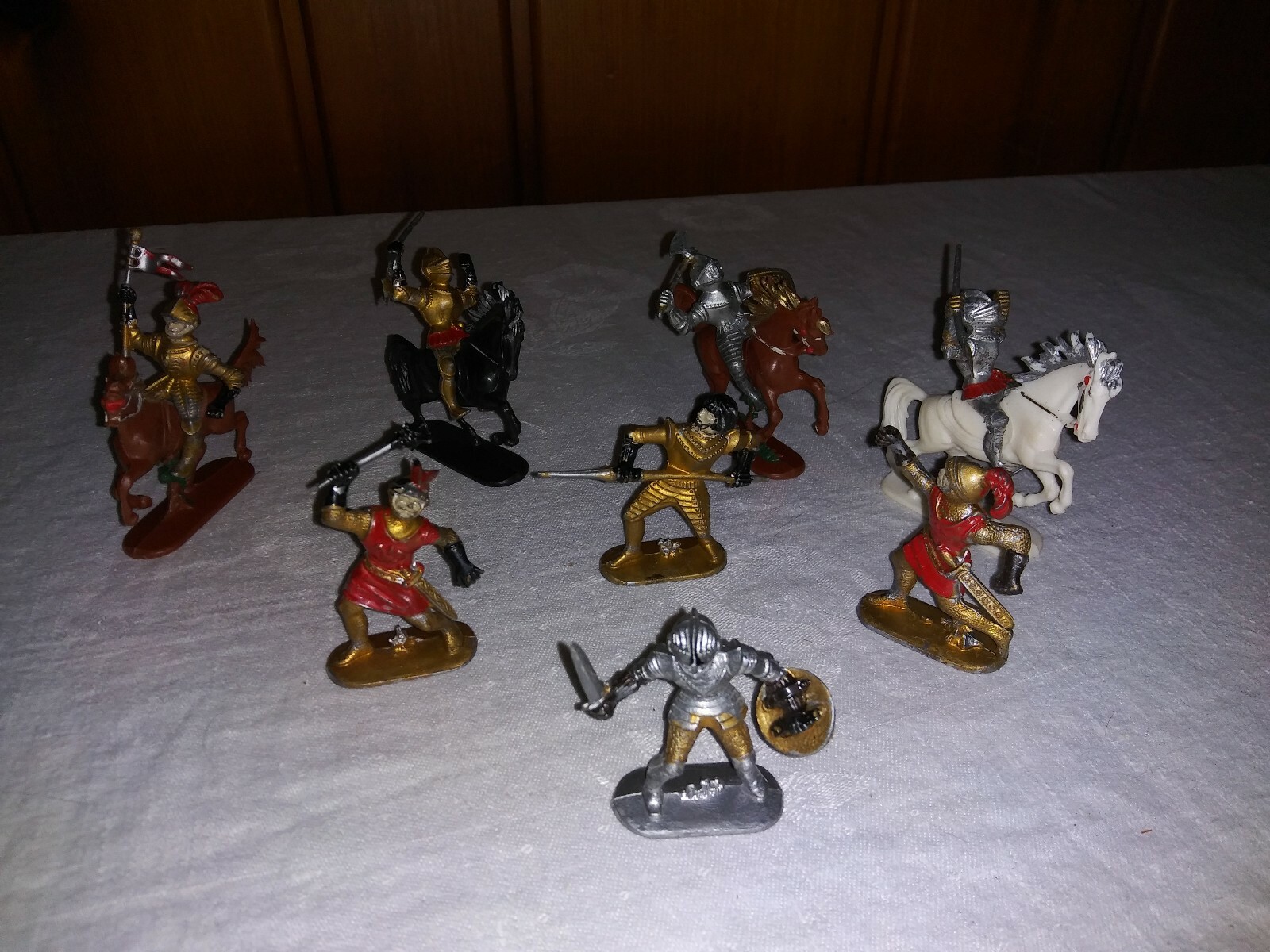 Vintage Jean Hoefler Plastic West Germany Medieval Knights Soldiers ...