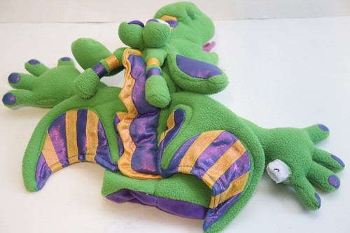 Melissa & Doug Dragon Puppet With Detachable Wooden Rod for Animated ...