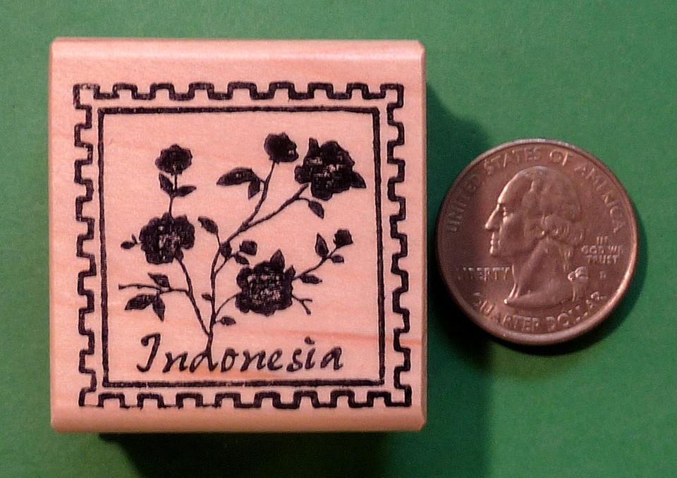 Country and Continent Passport Stamp Frame Rubber Stamps, wood mtd ...