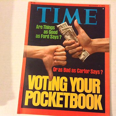 Time Magazine Jimmy Carter Voting Your Pocketbook November 1 1976 ...