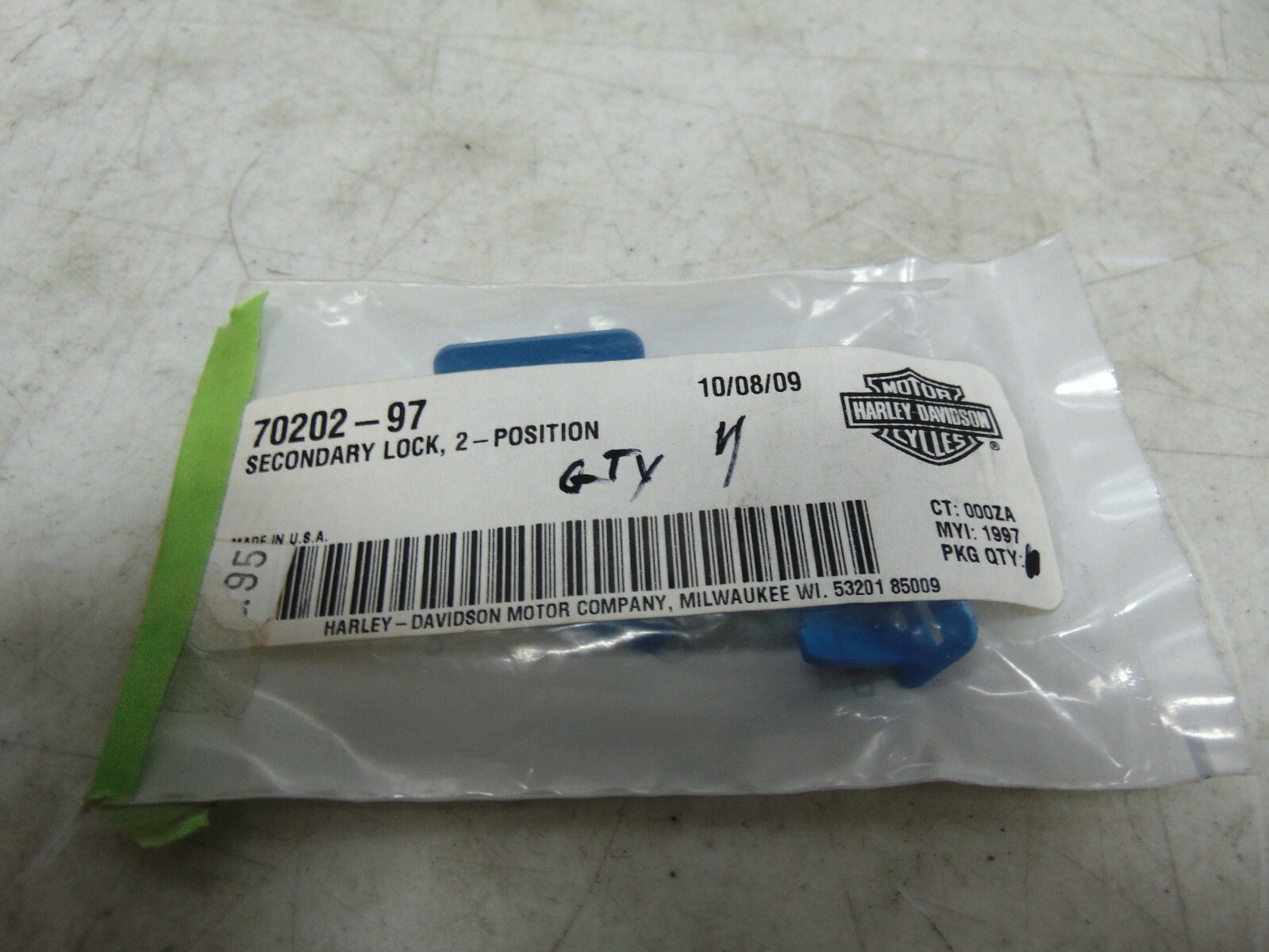 Genuine Harley Davidson 2 Position Secondary Locks 4 PACK P/N: 70202-97 ...