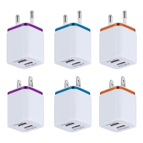Double USB Charger Block Wall Charger Portable Cell Phone Charger Block ...