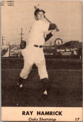 1947 Remar Bread RAY HAMRICK Oakland Oaks PCL #17 about EX Condition | eBay