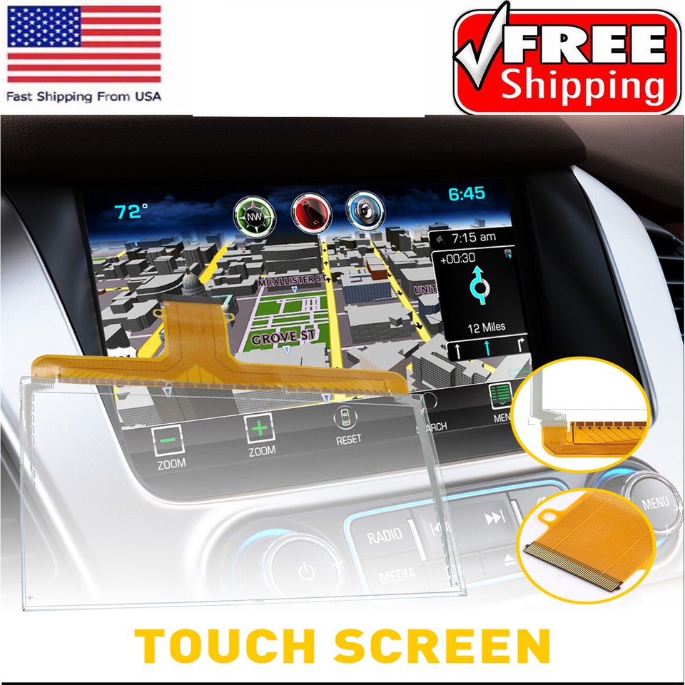 REPLACEMENT Radio Touch-screen GLASS Digitizer LCD For Chevy GMC 15-18 ...