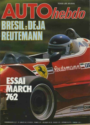 AUTO HEBDO n°47 27/01/1977 GP BRESIL MARCH 762 F2 | eBay