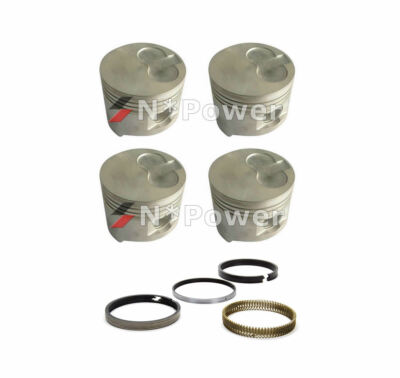 96.00MM PISTON & RING X4 FOR TOYOTA HIACE 4 RUNNER DYNA HILUX 3L DIESEL ...