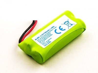 Battery Pack 2.4V 800mAh NiMH Replacement Pack Universal AAA 44.3 x 20. ...
