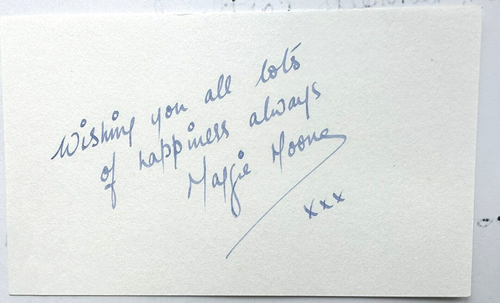 MAGGIE MOONE - TV SINGER - AUTOGRAPHED CARD | eBay