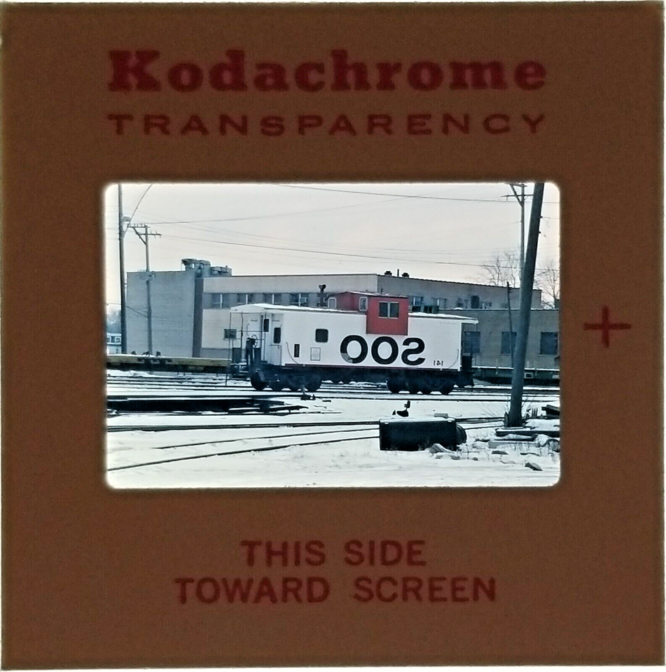 1976 Soo Line Railroad Train Caboose 141 Slide Urban Winter Terminal ...