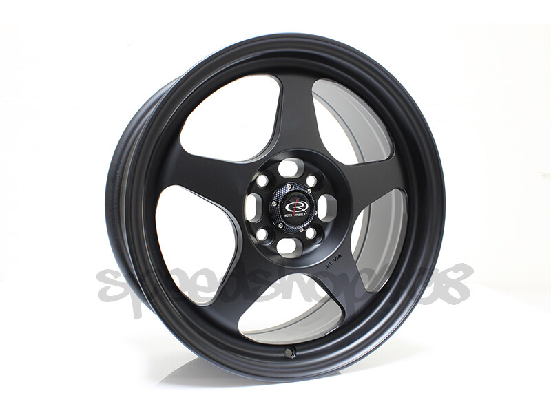 Rota Slipstream Wheels Satin Black 16X7 +40 4X100 67.1 DC EG Integra ...