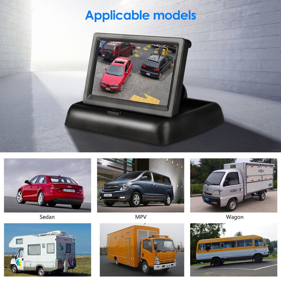 Backup Camera Wireless Car Rear View HD Parking System Night Vision + 5 ...