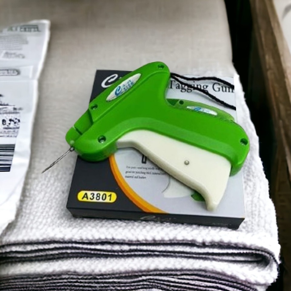 Garment CLOTHING PRICE LABEL TAGGING TAG TAGGER GUN with 2 Needle | eBay
