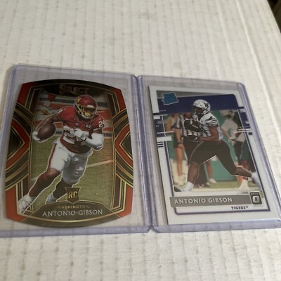 ANTONIO GIBSON RC 2020 Select RED DIE CUT #272 & Chronicles Optic #25 ...