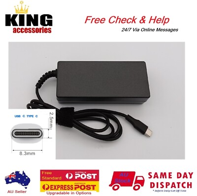 Certified USB-C 65W Charger for Huawei Matebook BoB-WAI9Q, BOD-WDI9 BoH ...