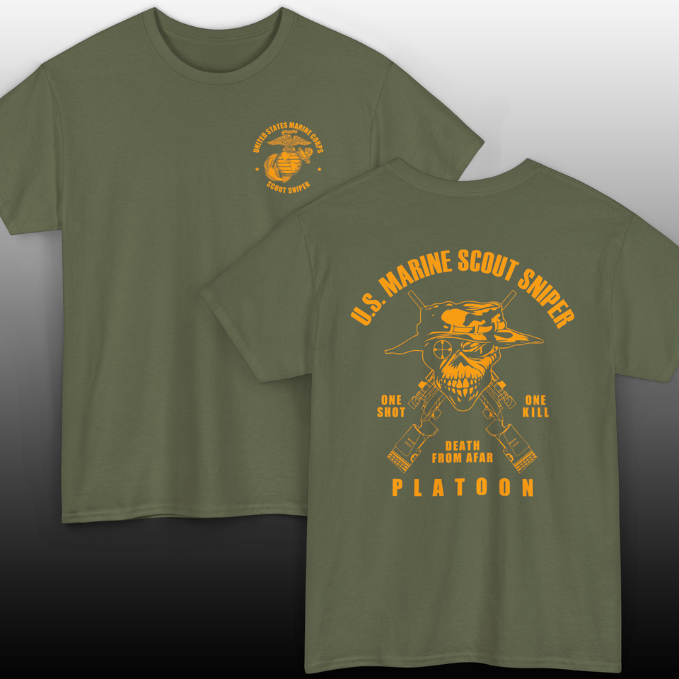 NEW MARINE SCOUT SNIPER PLATOON T-SHIRT HQ | eBay