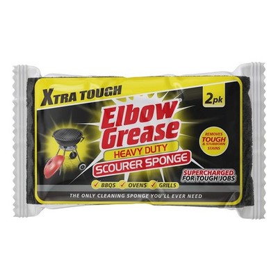 Elbow Grease Xtra Tough Heavy Duty Scourer Sponge 2-Pack for Tough Jobs ...