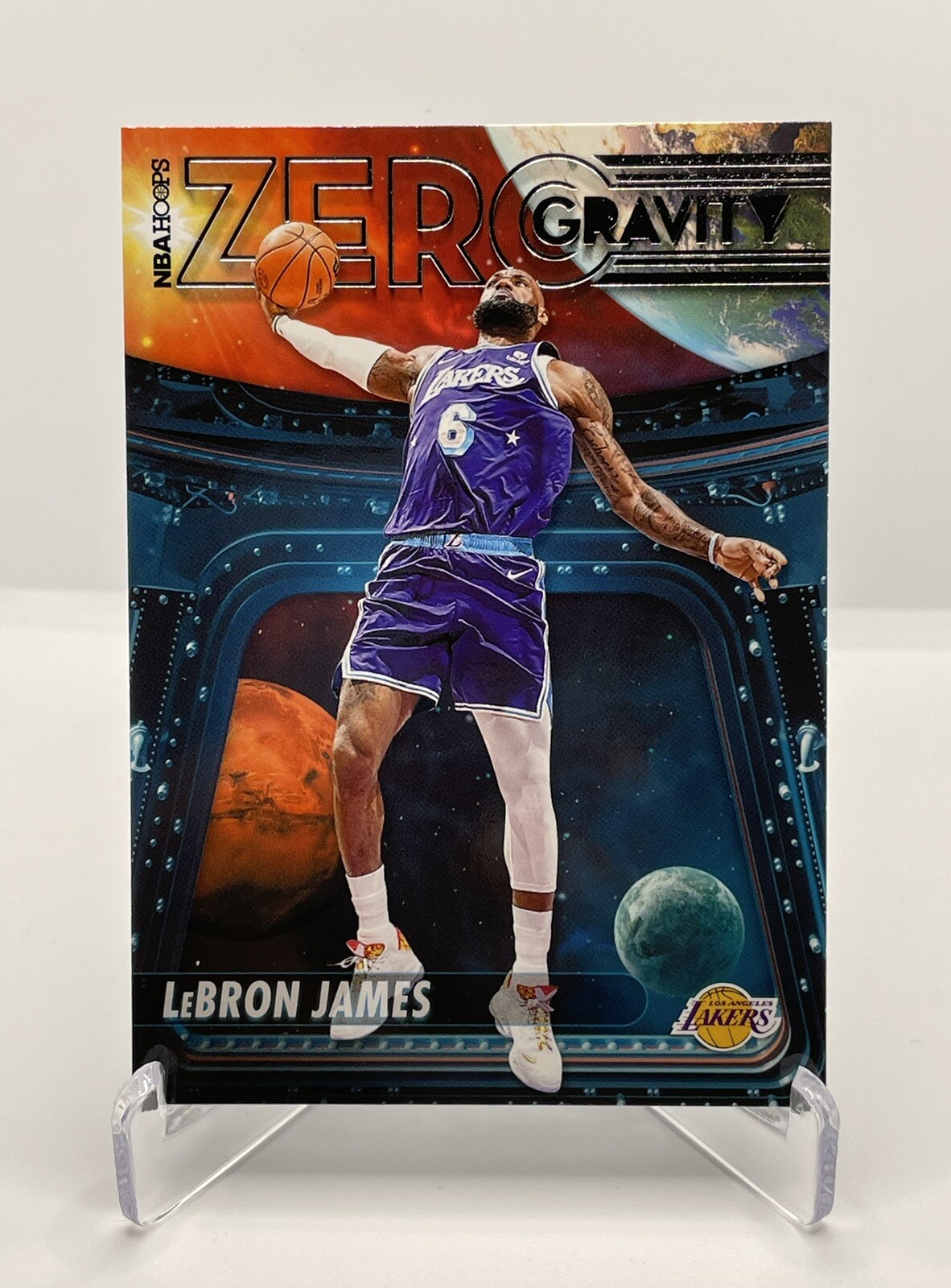 2022-23 Panini NBA Hoops Basketball Zero Gravity #10 LeBron James LA ...