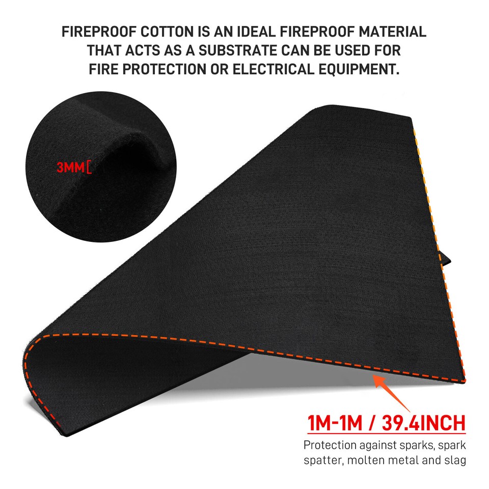 2pcs Welding Blanket Fireproof Soldering Mat Campfire Blanket Fire Resistant Mat | eBay