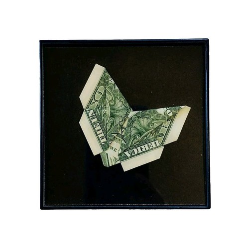 Money Origami Butterfly Framed Handmade Real Dollar Bill Cash Art Gift ...