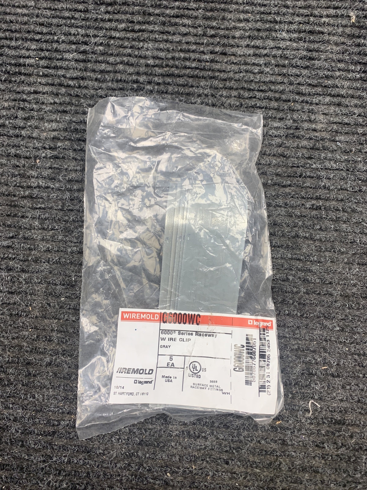 WIREMOLD G6000WC Wire Clips Gray Surface Mount Raceway | eBay