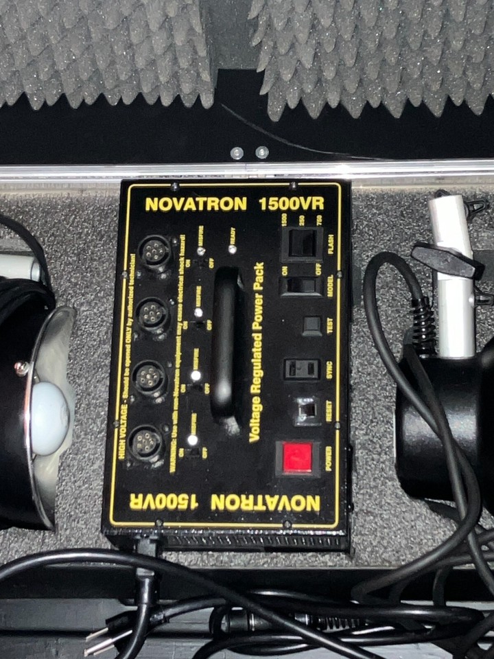 Novatron 1500VR 5 Light System Studio Lighting Kit Still Photography w ...