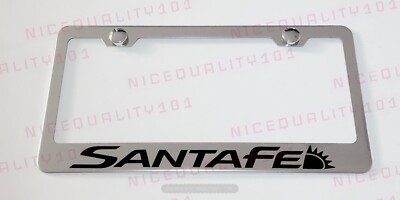 Santa Fe Stainless Steel Chrome Finished License Plate Frame Holder | eBay