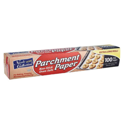 Nicole Collection Kitchen Parchment Baking Paper Roll 100 Square Feet ...