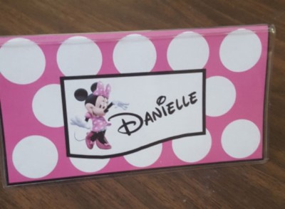 Minnie Mouse Disney inspired personalized vinyl checkbook cover | eBay