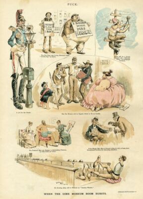 DIME MUSEUM BOWLING ALLEY ARMLESS MAN TELEGRAPH LINEMAN FAT WOMAN ...