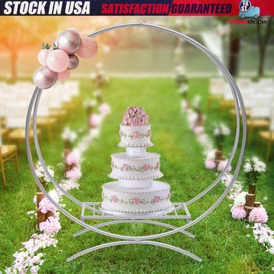 Double Hoop 80cm Cake Stand Flower Stand Floral Holder Wedding Decor ...
