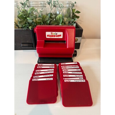 Sizzix Sidekick Die Cut Machine with 16 Sizzlits Cutting Dies Red Craft ...