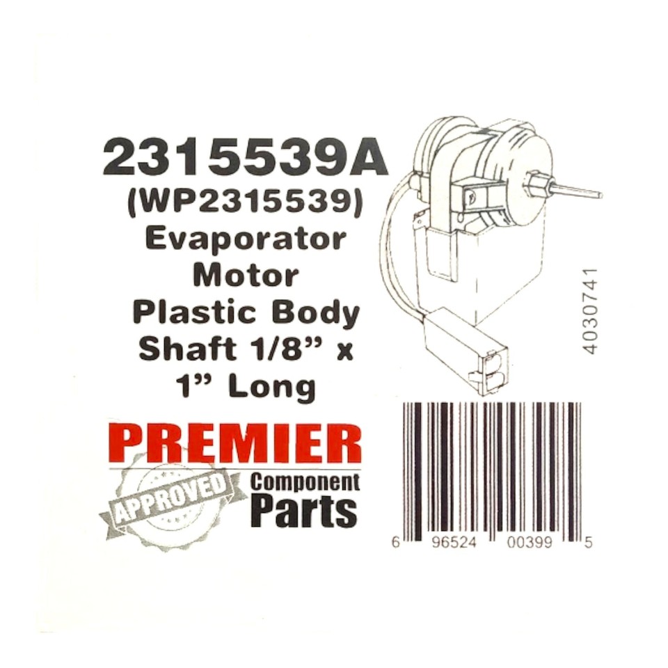 Refrigerator Freezer Evaporator Fan Motor for Whirlpool 2315539 ...
