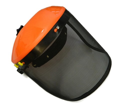 MOWING CONTRACTOR CHAINSAW BRUSHCUTTER FACE SHIELD SAFETY VISOR MESH ...