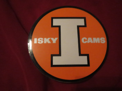 ISKENDERIAN CAMS ISKY CAMSHAFTS ORANGE WHITE "I" LOGO DECAL STICKER 4 ...