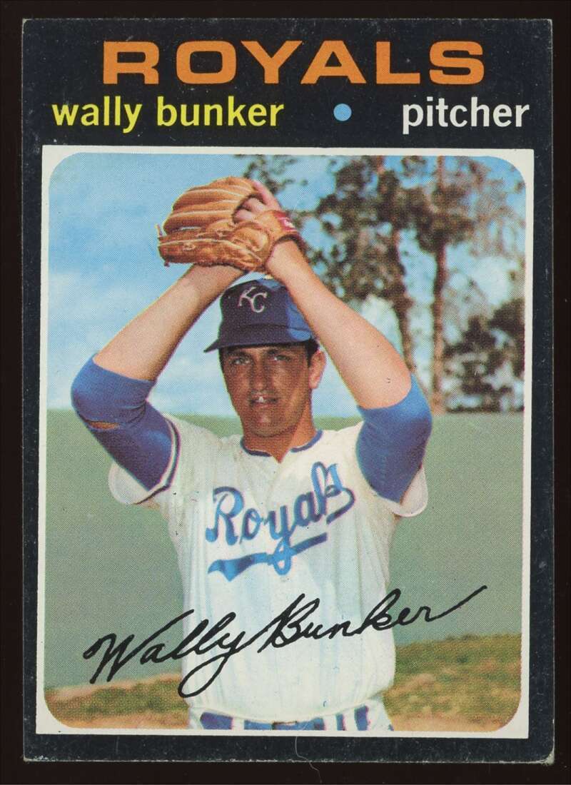 1971 Topps Wally Bunker #528 Kansas City Royals EX-EXMINT | eBay