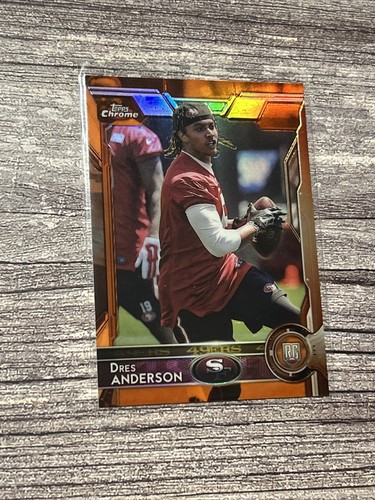 Dres Anderson 2015 Topps Chrome Orange Refractor Rookie Card RC #169 ...