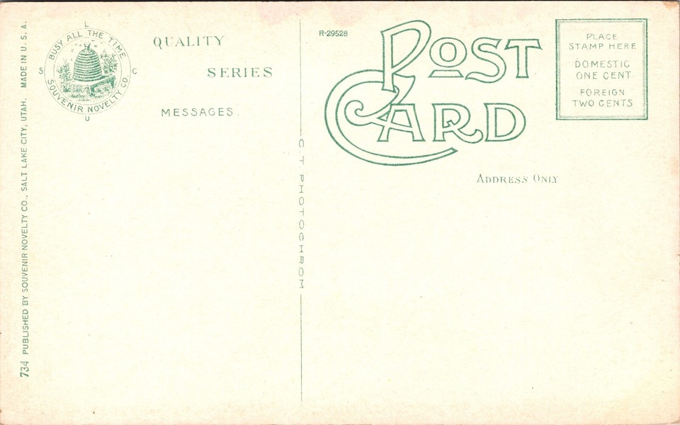 Postcard D. & R.G. Train Crossing Soldier Summit near Salt Lake City ...