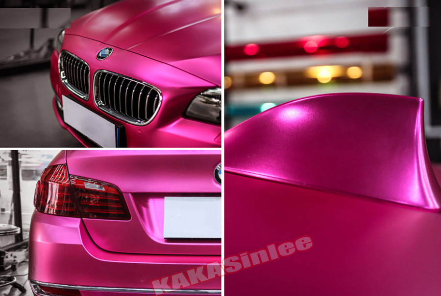 65FT x 5FT - Full Car Wrap Metallic Satin Matte Chrome Vinyl Sticker ...