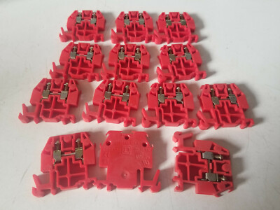 Lot of (13) Square-D Single Red Terminal Blocks, 9080-GM6 | eBay