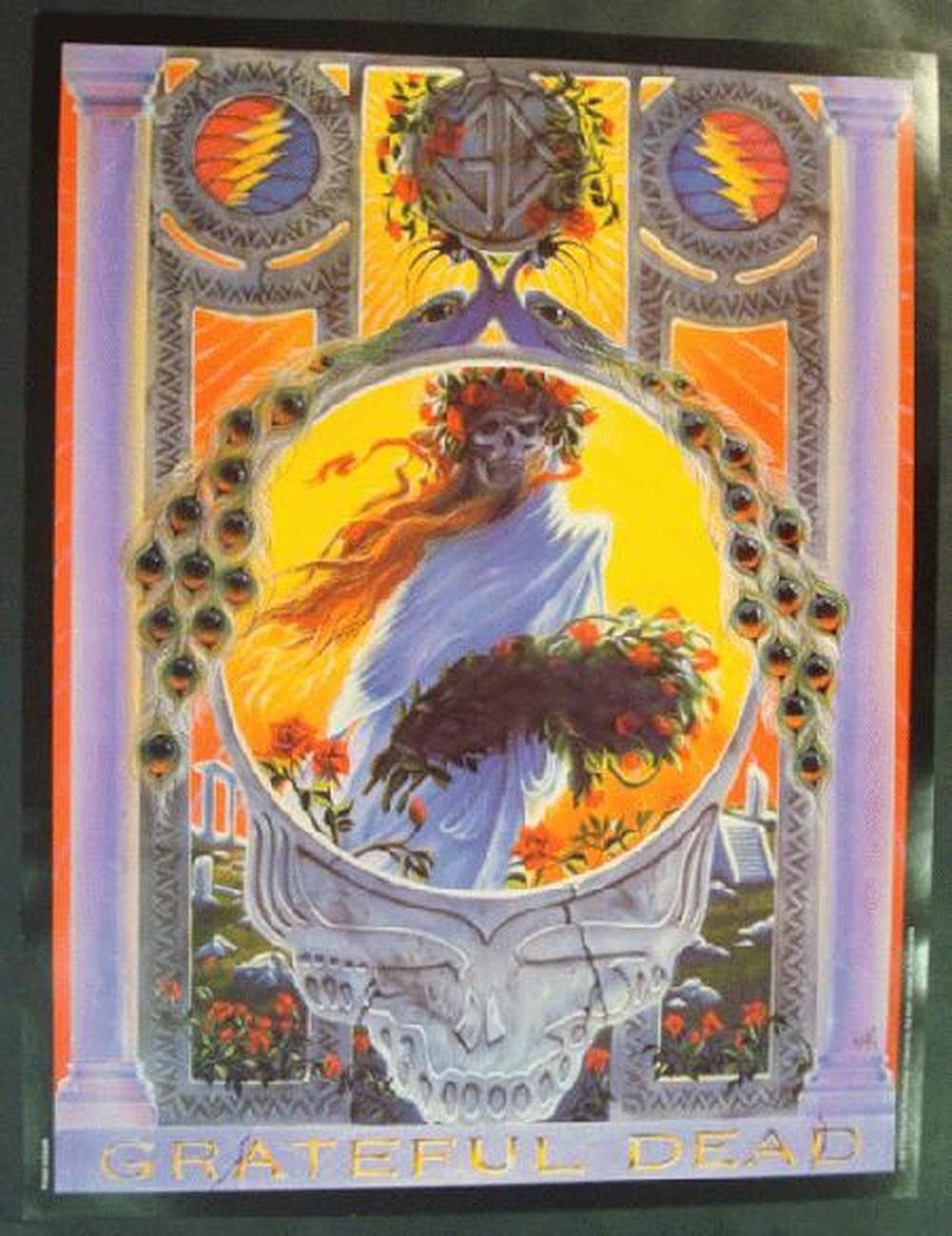 GRATEFUL DEAD ART PRINT POSTER 1996 BIFFLE SIGNED RARE | eBay