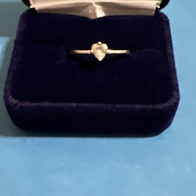 PANDORA 54 ALE 925 Sterling Silver Solitaire Heart Ring Size 6.75 | eBay