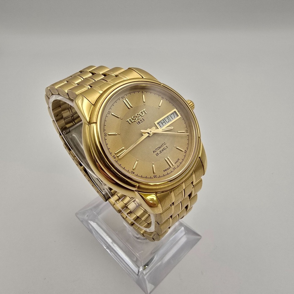 TISSOT SEASTAR MENS WATCH A660/760 GOLD PLATED VINTAGE SWISS AUTOMATIC ...