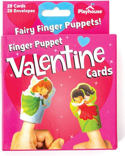 Fairy Princess Finger Puppets 28 Card Valentine Exchange Box for Kids ...
