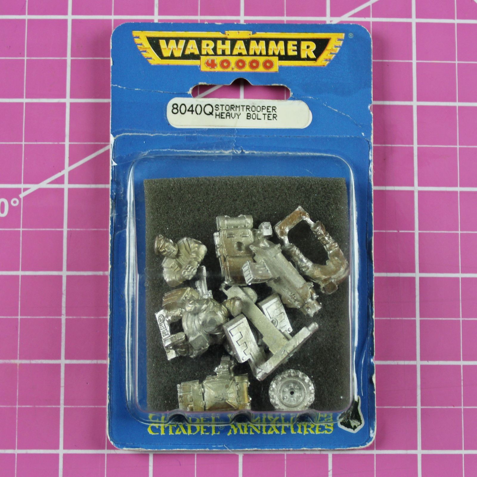 CLASSIC Warhammer 40K Guard Stormtroopers Heavy Bolter NIB Metal - Rare ...