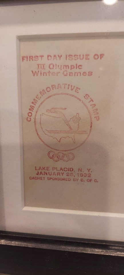 1932 Lake Placid Winter Olympic Games collectable stamped envelope for ...